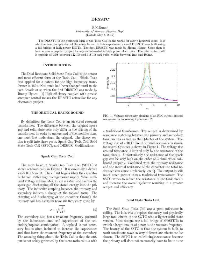 DRSSTC | PDF | Inductor | Electronic Circuits