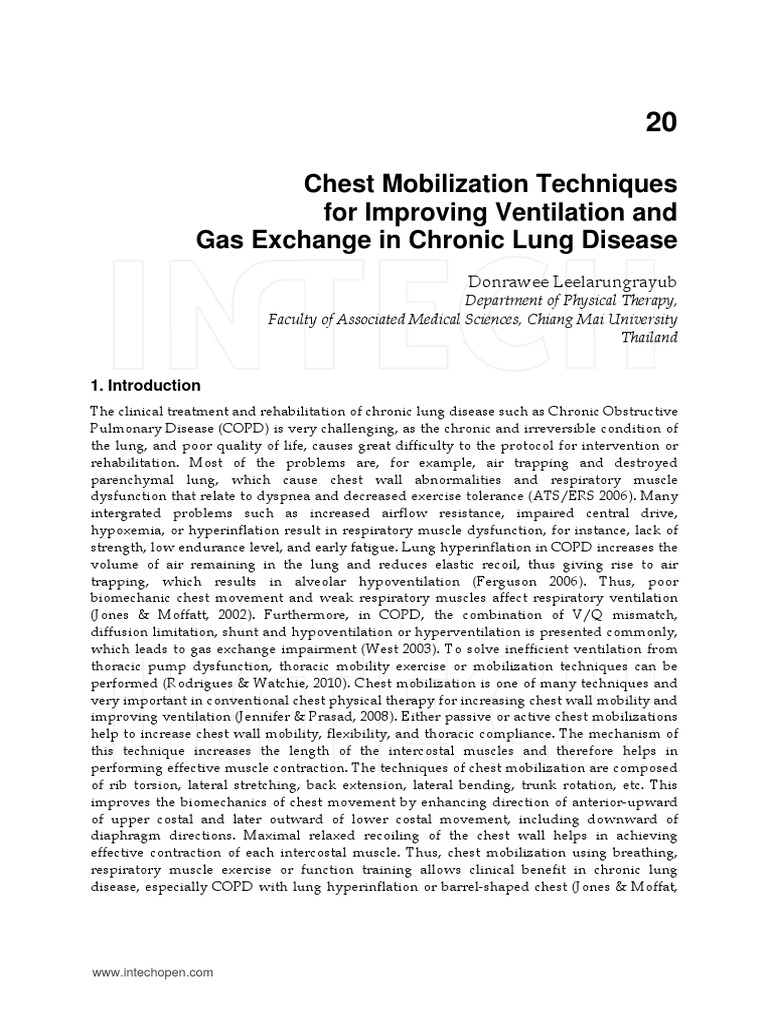 Chest Mobility | PDF | Thorax | Lung