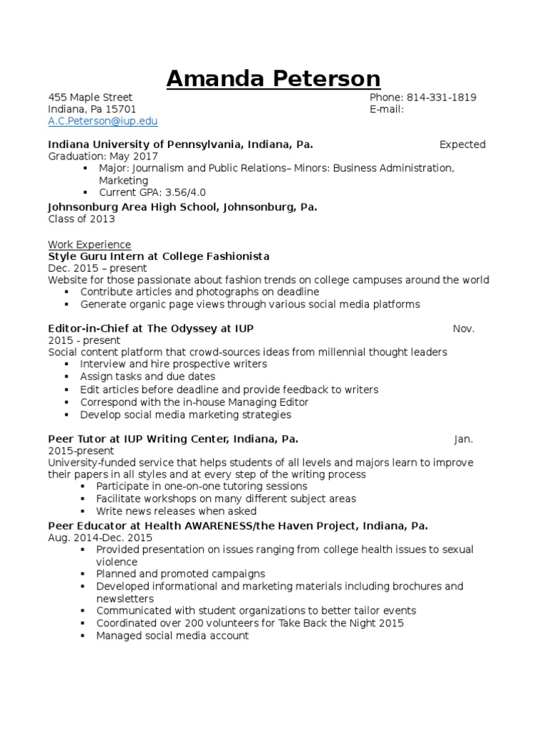 Mock Interview Resume | PDF