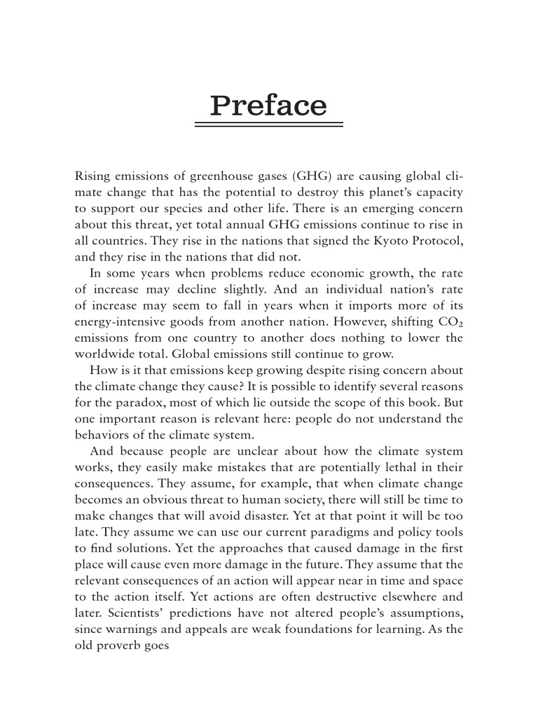 The Climate Change Playbook - Preface & Guiding Ideas | PDF ...