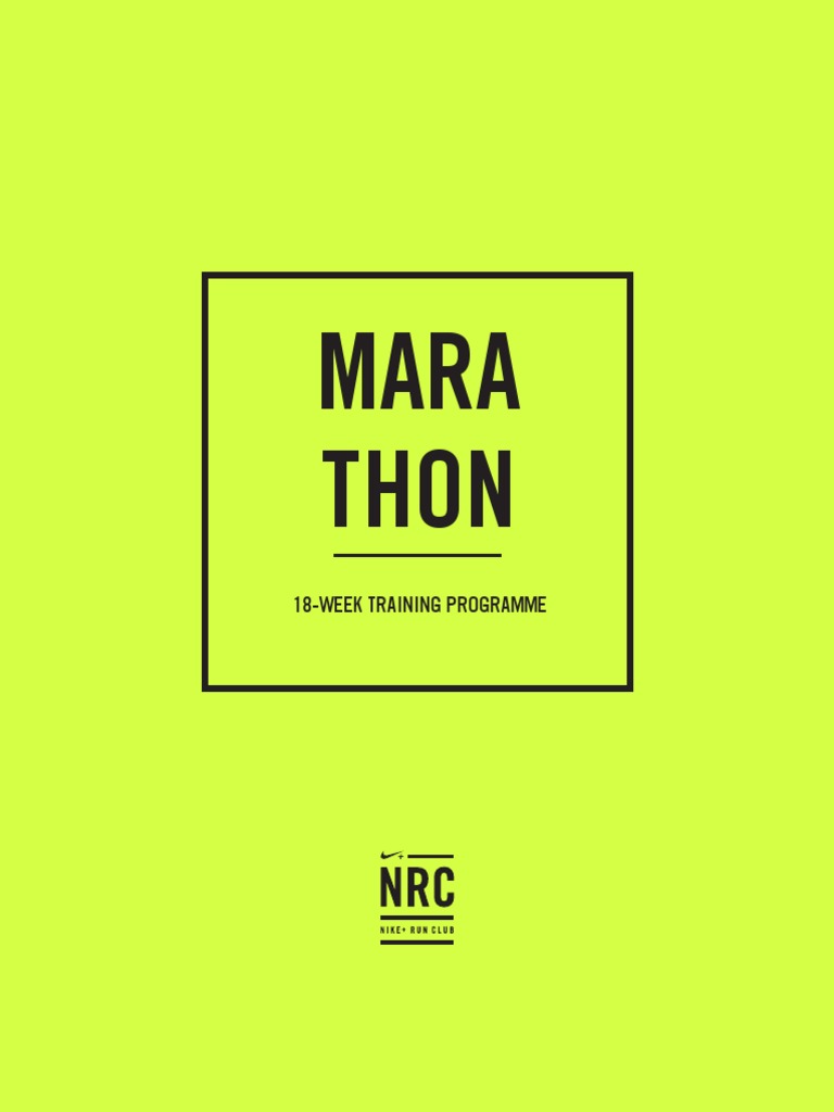 Plan de Entrenamiento para Maraton | PDF | Running | Sports