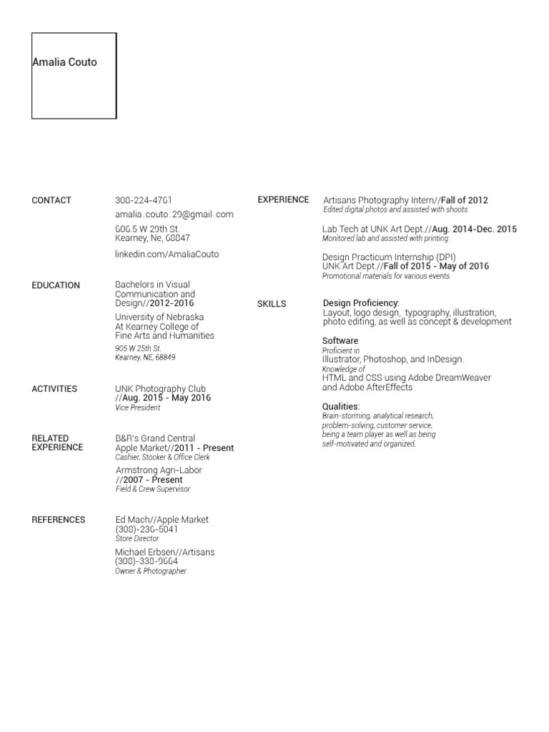 Resume2 1 | PDF | Art