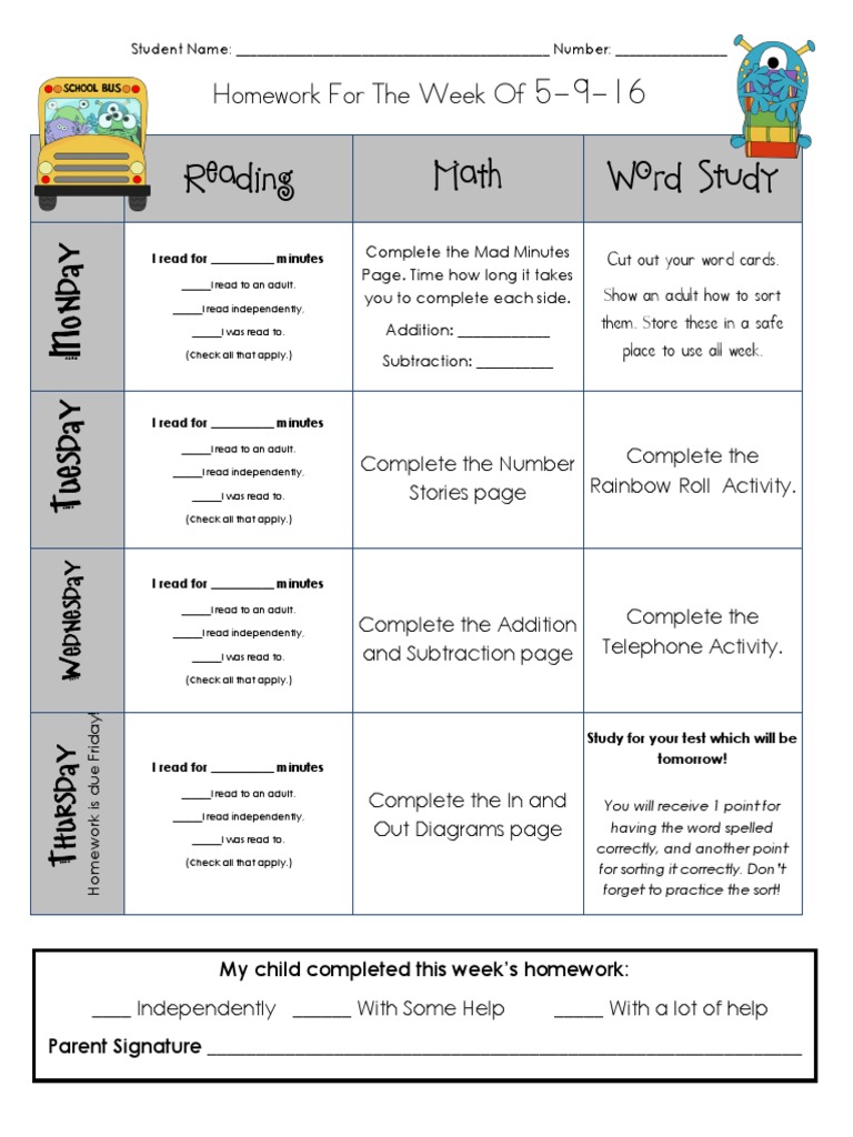 HW 5 9 16 | PDF | Language Arts & Discipline