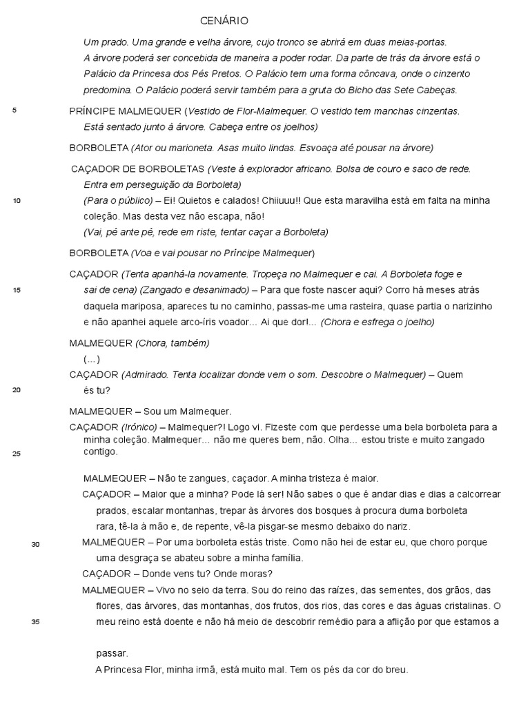 texto dramático.docx | Caça | Porto