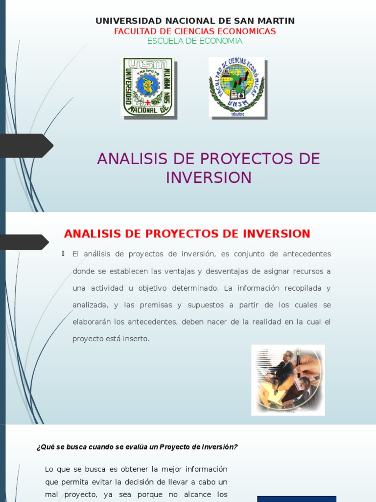 Grupo 02 Analisis de Proyectos de Inv. | PDF | Toma de decisiones | Análisis de regresión