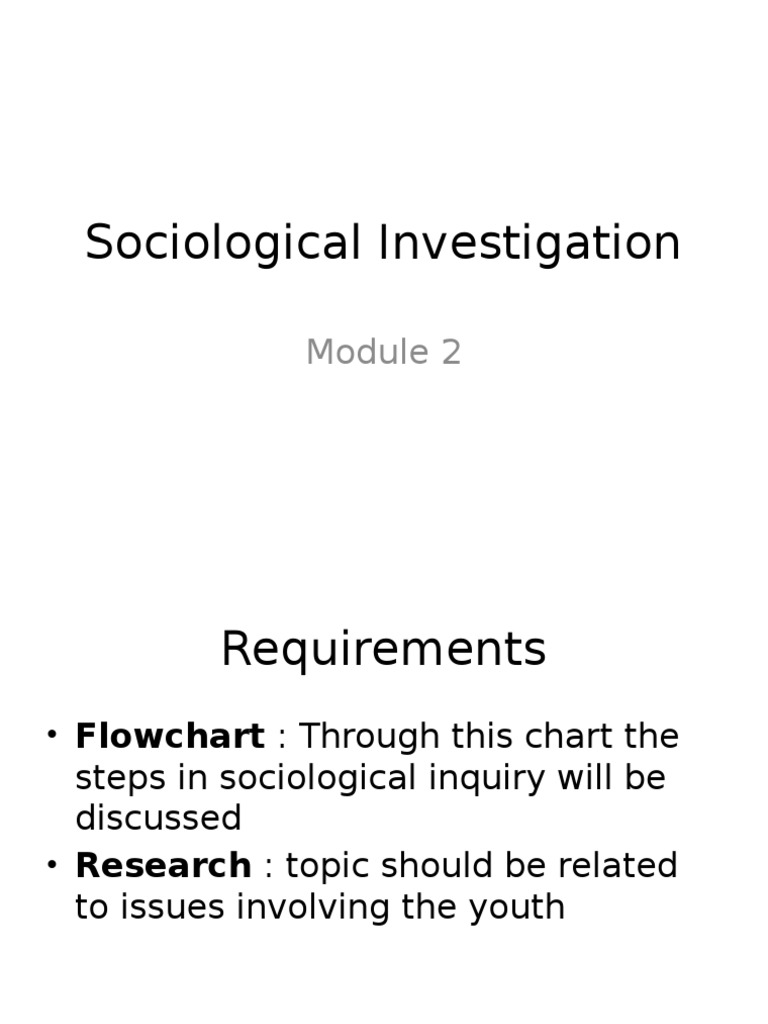 2 Sociological Investigation | PDF | Theory | Paradigm