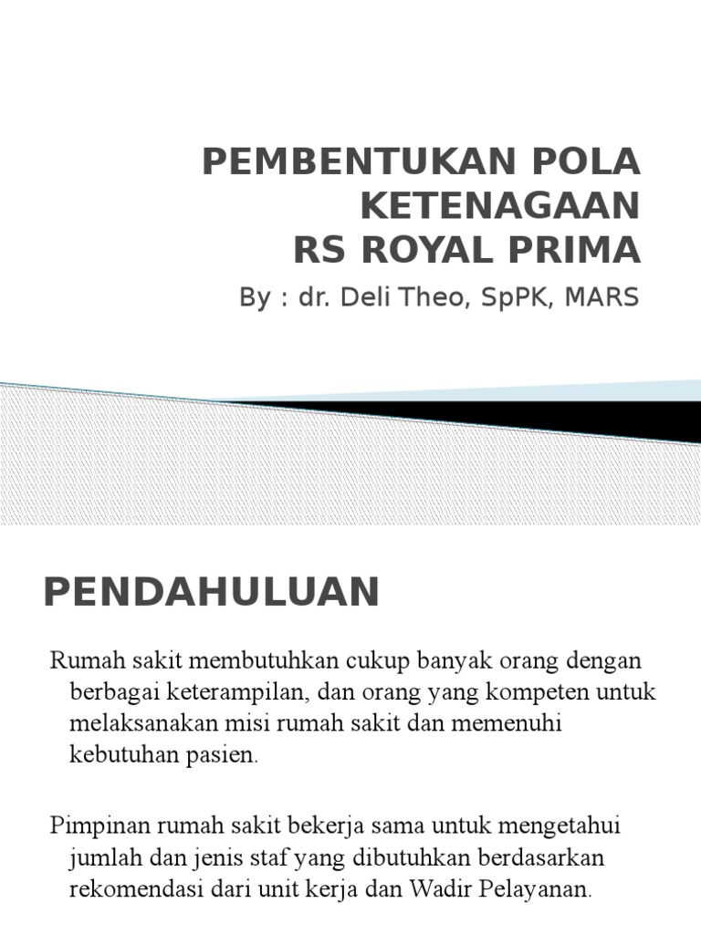 Pembentukan Pola Ketenagaan Power Point | PDF