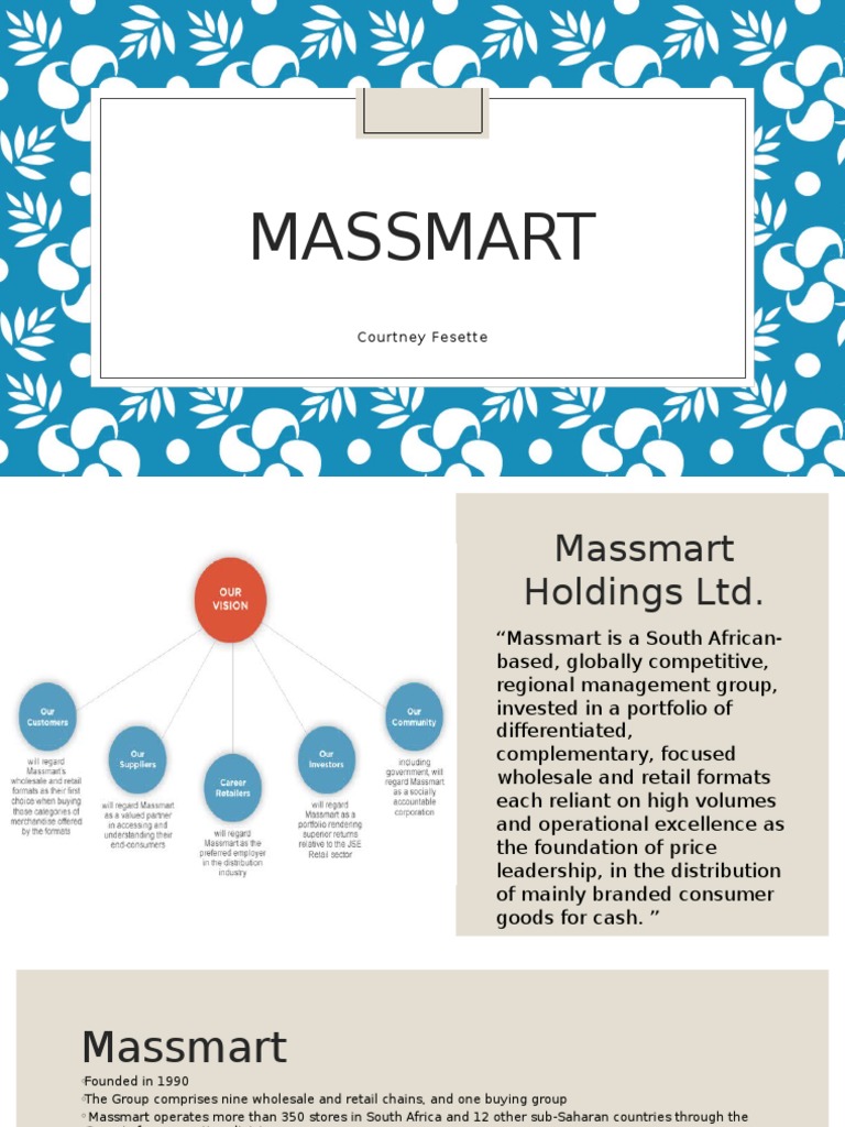 Massmart Presentation | Retail | Corporate Social Responsibility