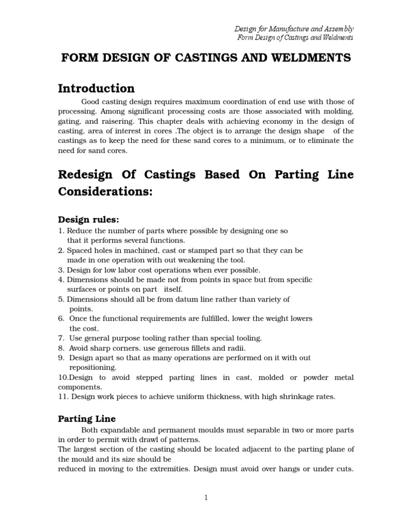 Optimizing Casting Design Through Strategic Parting Line Placement and ...