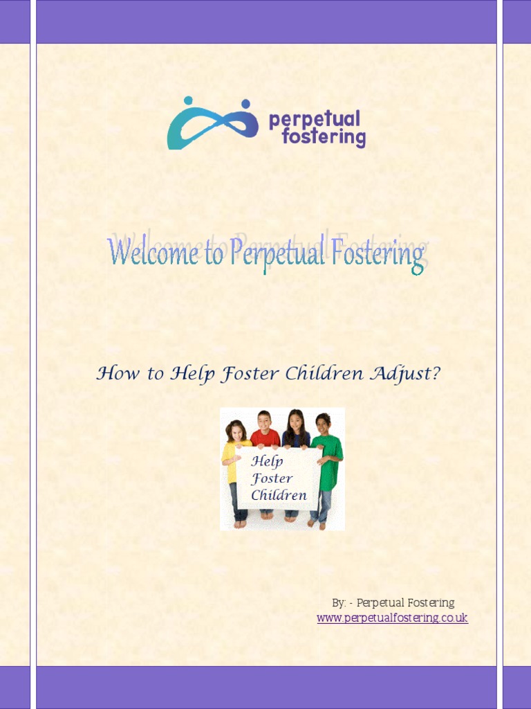 Tips for Helping Foster Children Adjust | PDF | Foster Care | Caregiver