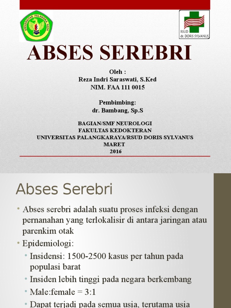 Abses Serebri: Gejala dan Pengobatan | PDF