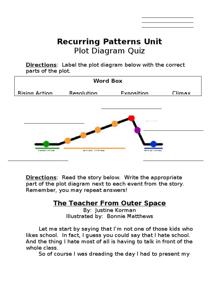 Plot Diagram Quiz Regular | Download Free PDF | Leisure