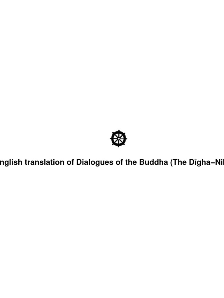 Digha Nikaya - Long Discourses of The Buddha | PDF | Soul | Carpet