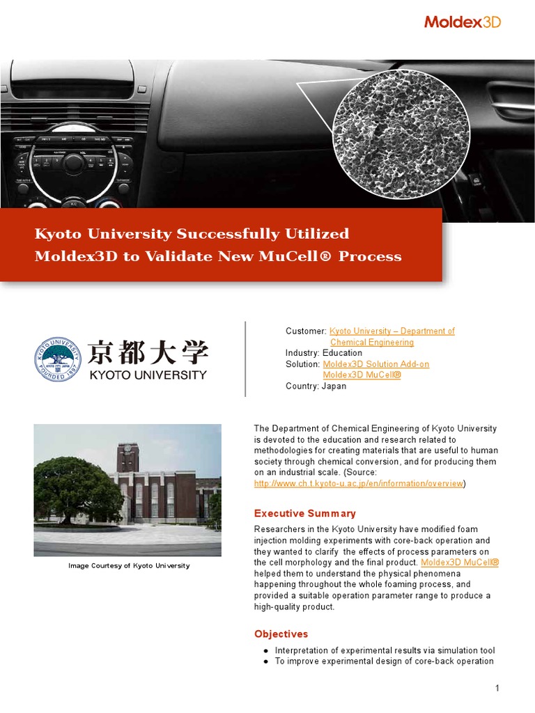 Moldex3d For Mucell Process | PDF | Foam | Simulation