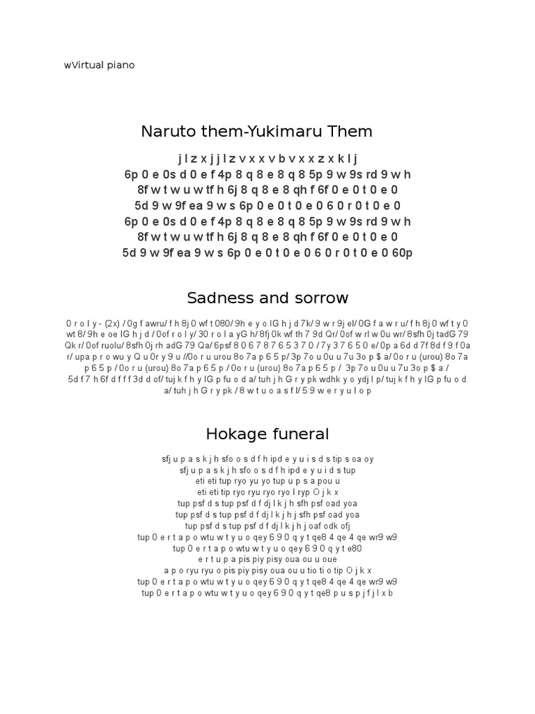 Naruto Piano Sheet Music | PDF