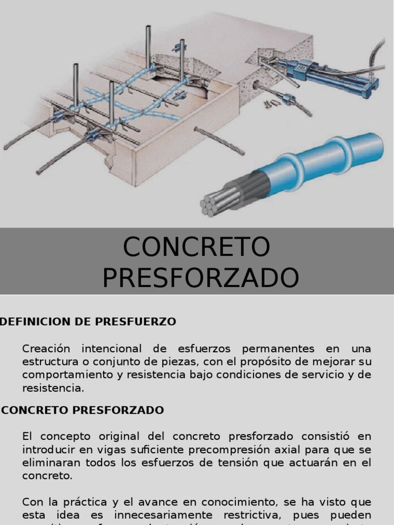 Concreto Presforzado | PDF | Hormigón pretensado | Hormigón