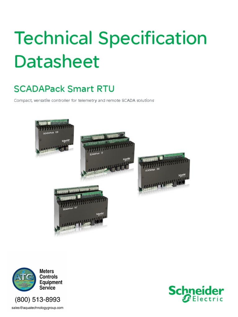 SCADAPack RTUs Controllers IO Datasheet | PDF | Microcontroller | Programmable Logic Controller