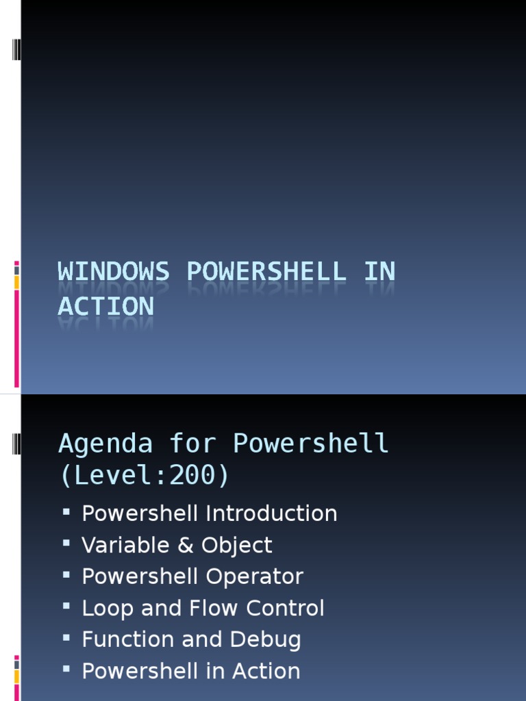 Windows Powershell in Action | PDF | Microsoft Windows | Command Line Interface