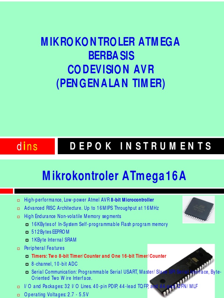 Modul Mikrokontroler 06 Pengenalan Timer | PDF