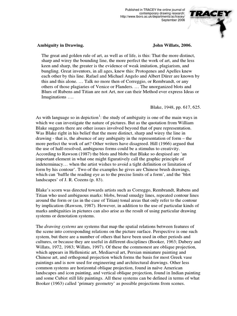 Ambiguity in Drawing | PDF | Ambiguity | Perspective (Graphical)