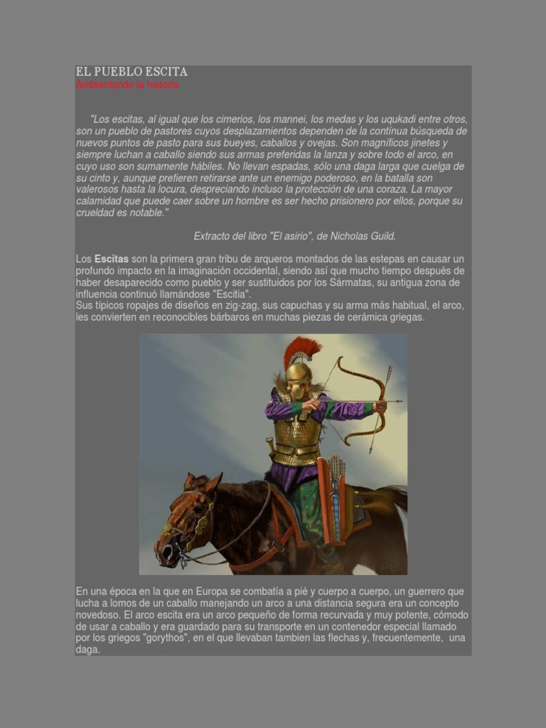El Pueblo Escita | Imperio aqueménida | Asiria | Prueba gratuita de 30 ...