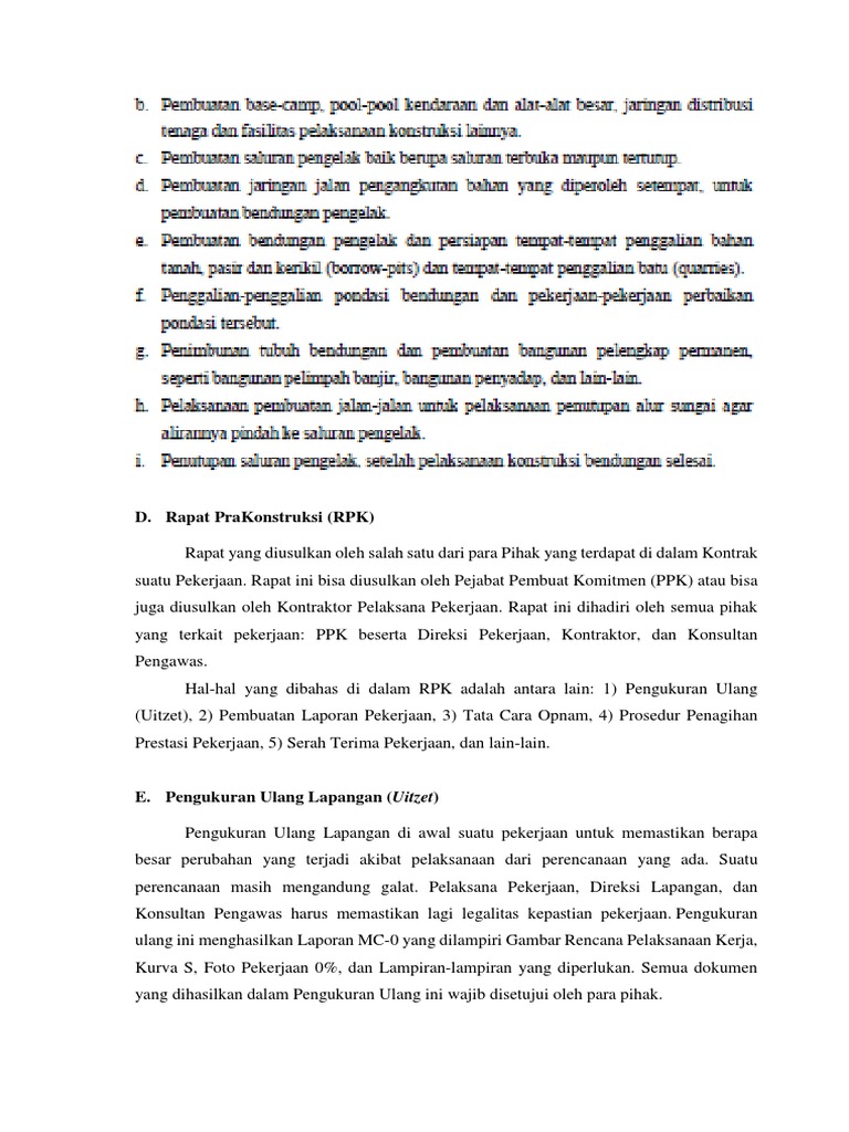Rapat Pra Konstruksi Dan Uitzet | PDF