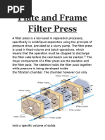 Plate and Frame Filter Press Design | PDF | Filtration | Chemical ...