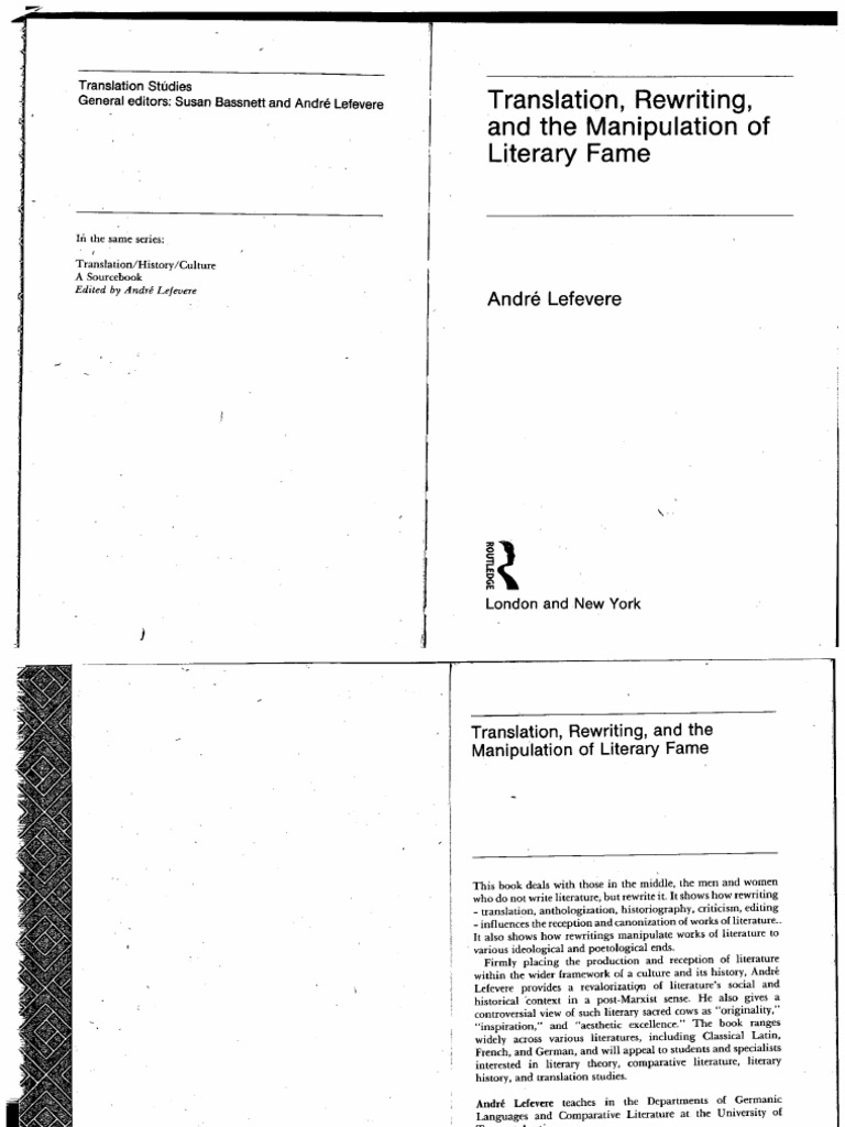 Lefevere 1992 PDF | PDF