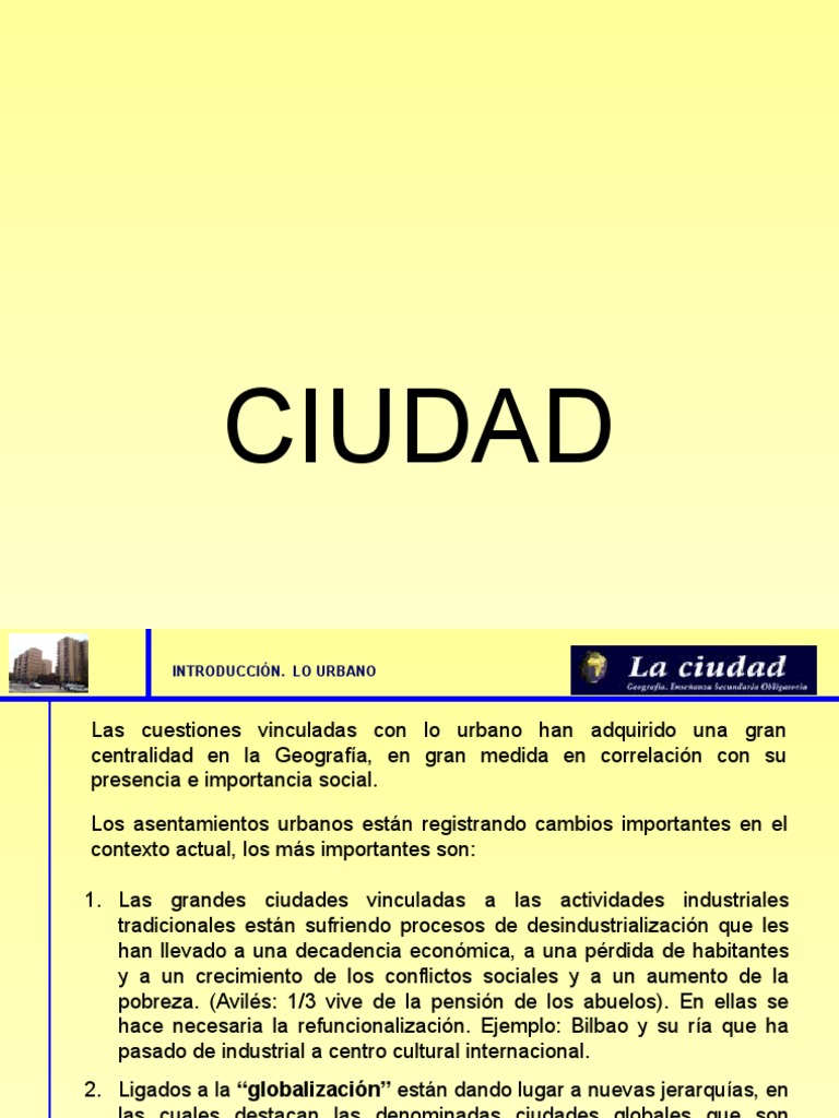Ciudad Definicion y Concepto | PDF | Ciudad | Urbanismo