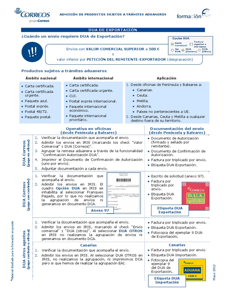 FICHA DUA EXPORTACION.pdf | Factura | aduana | Prueba gratuita de 30 días | Scribd