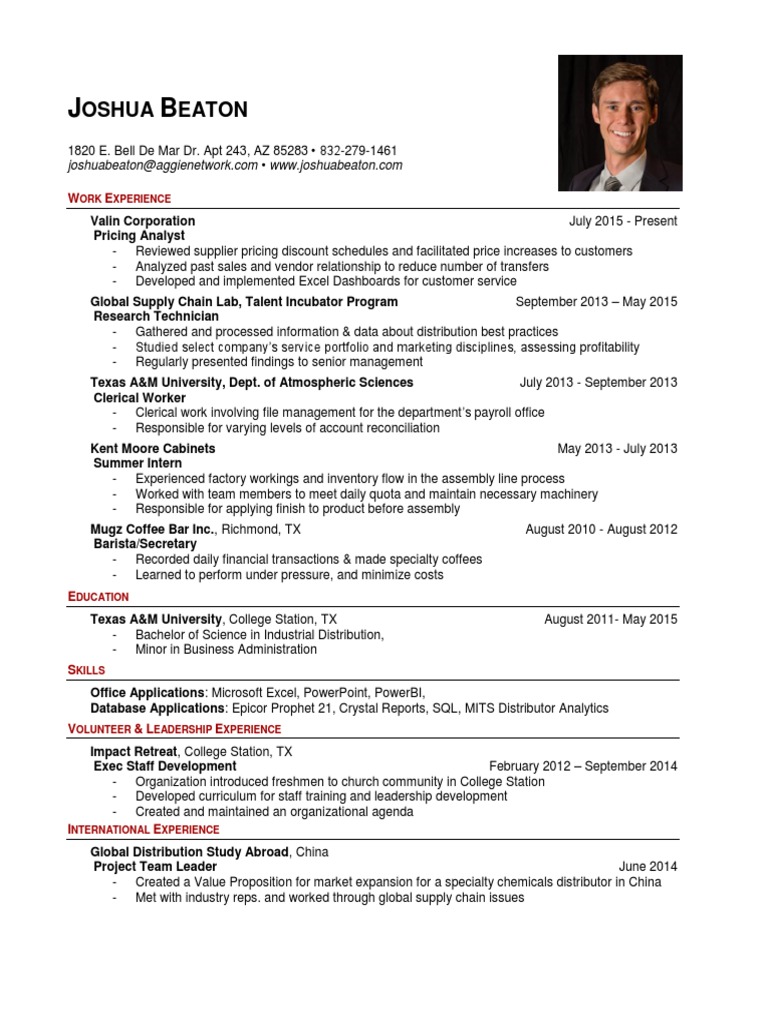 Joshua Beaton Resume | PDF
