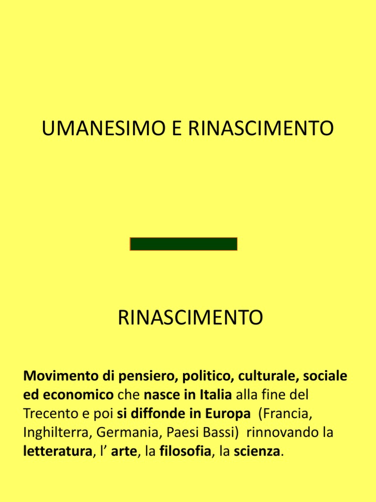 Rinascimento | PDF