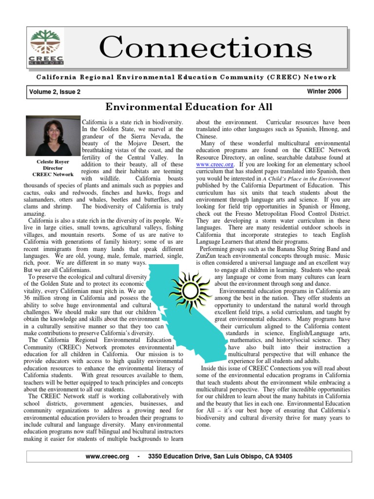 CREEC Connections, Winter 2006 - Environmental Education For All | PDF ...