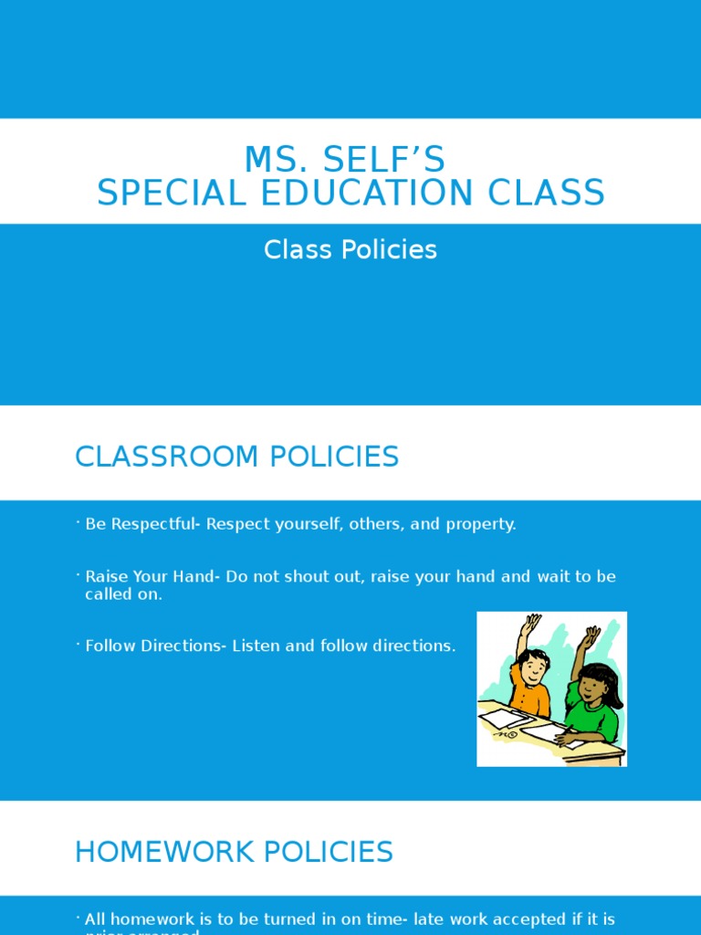 Special Education Class Policies | PDF
