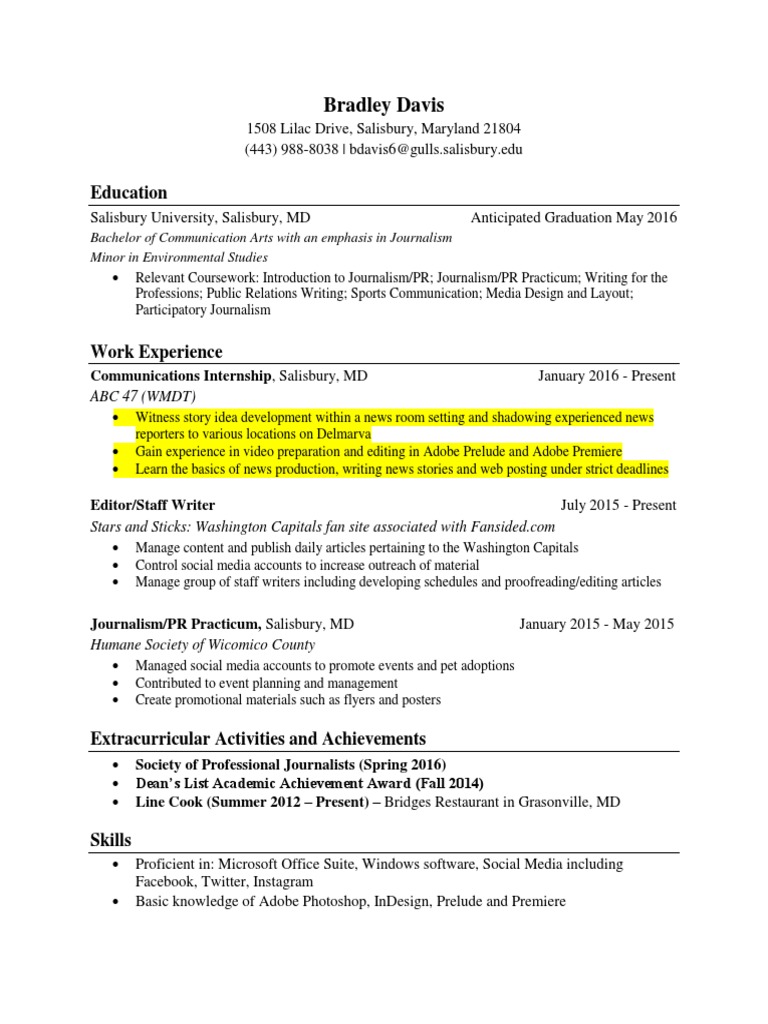 Updated Resume | PDF