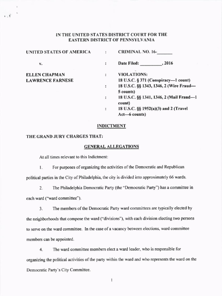 Conspiracy and Fraud Indictment Summary | PDF | Government | Criminal Law