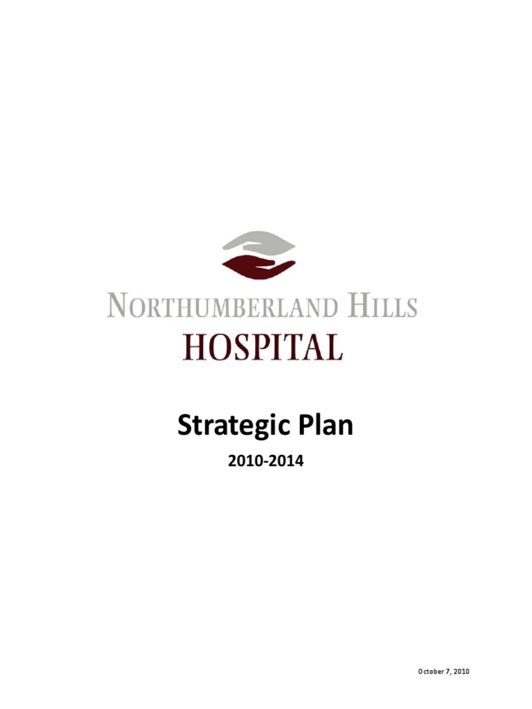 NHH 2010-2014 Strategic Plan VF | PDF | Goal | Health Care