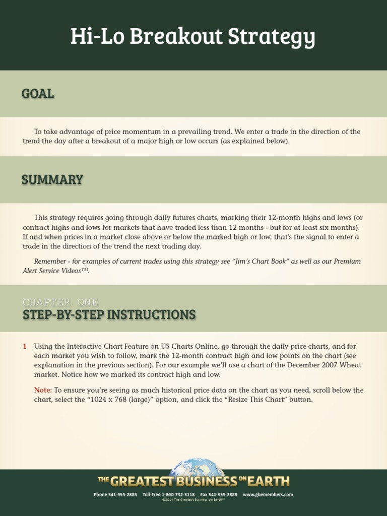 Hi Lo Strategy | PDF | Call Option | Option (Finance)