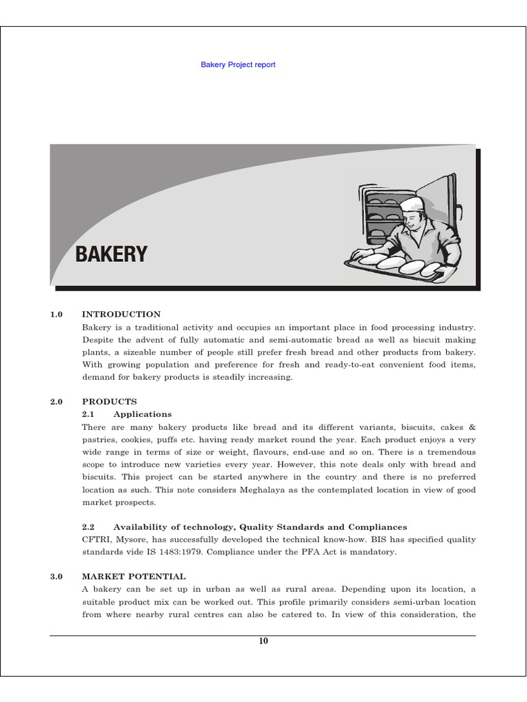 Bakery Project Report | PDF | Dough | Bakery