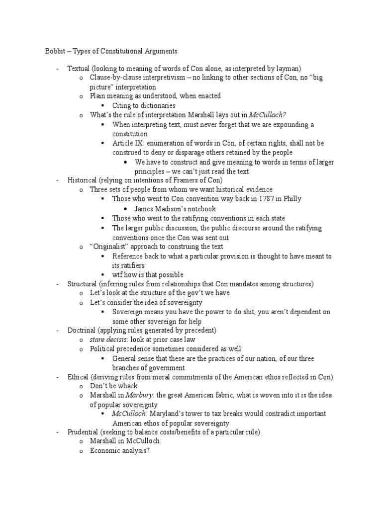 Types of Arguments | Precedent | Political Science