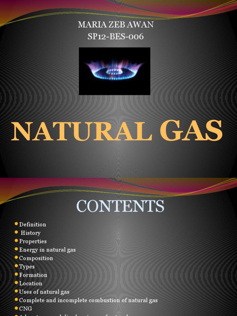 Natural Gas Presentation | Download Free PDF | Natural Gas | Methane