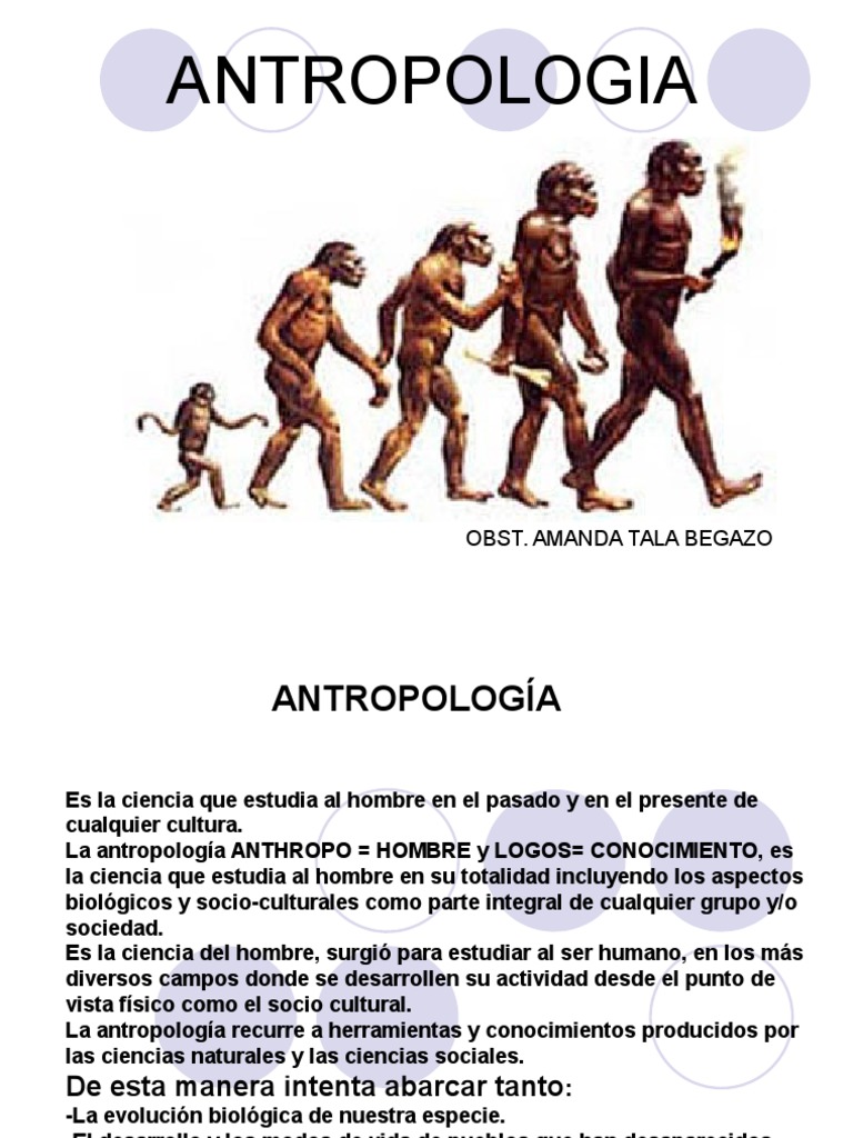 Diapositivas de Antropologia 1 | PDF | Antropología | Sociedad
