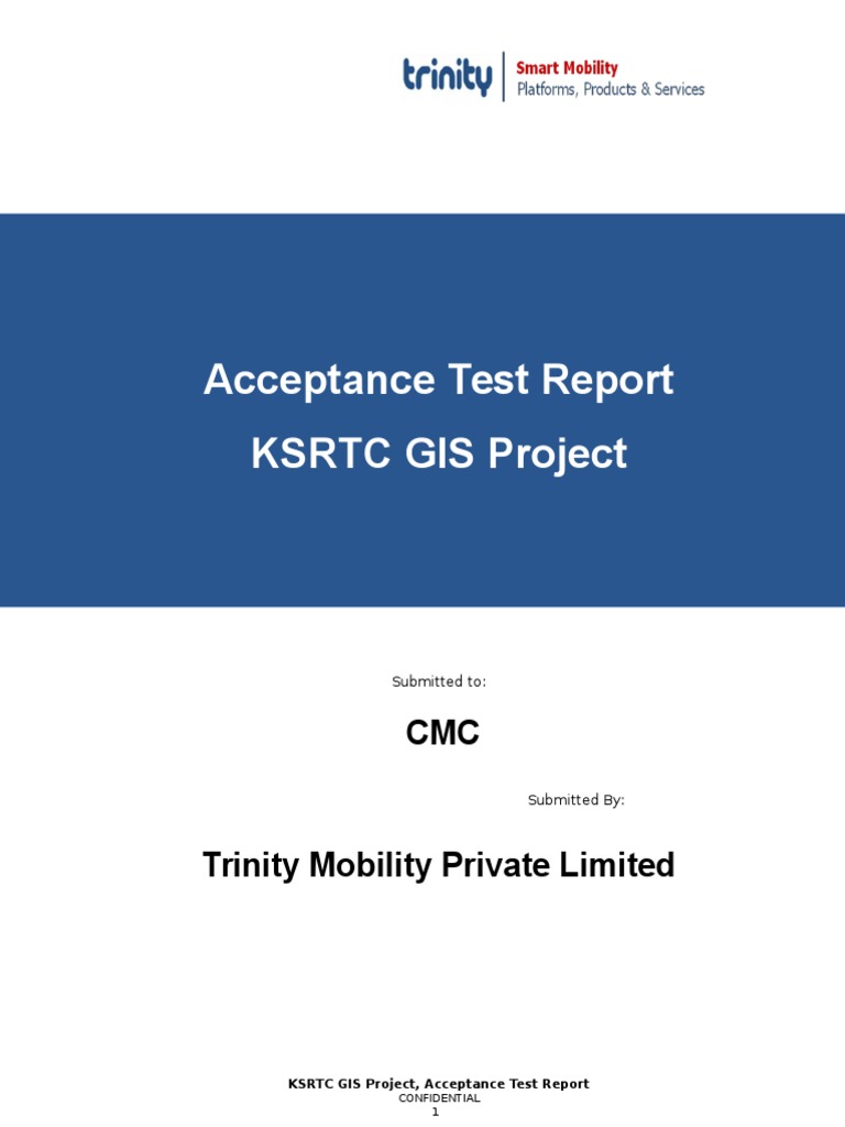 KSRTC Acceptance Test Report | PDF | Geographic Information System | Login