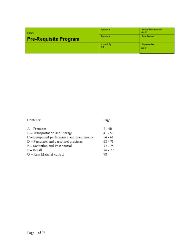 Complete Prerequisite Program v2 | Sanitation | Drinking Water