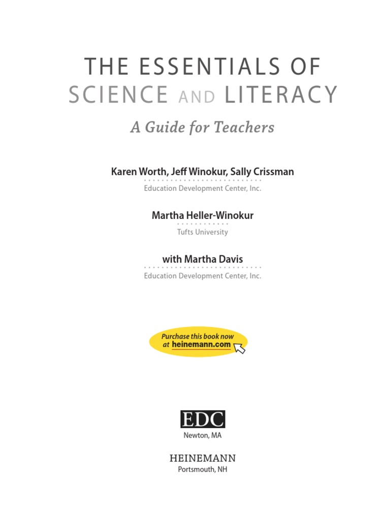The Essentials of Science and Literacy - A Guide For Teachers | PDF ...