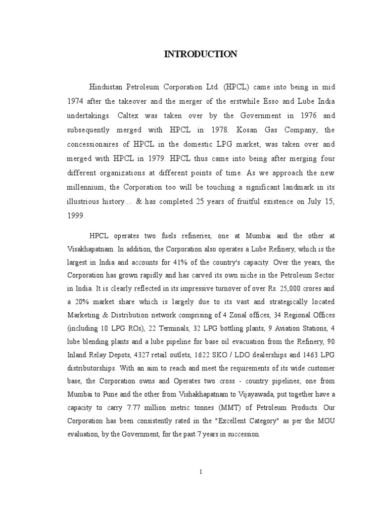 MBA Summer Project | Download Free PDF | Oil Refinery | Petroleum