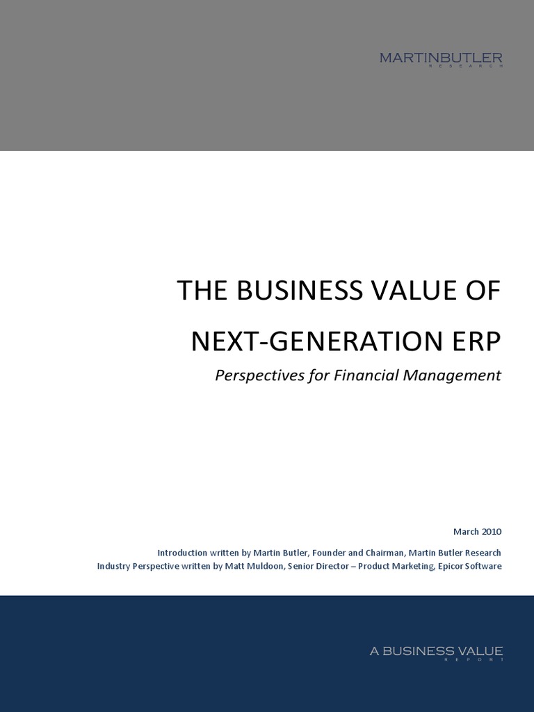 ERP Value | PDF | Enterprise Resource Planning | Business Process