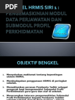 Tatacara Mengemaskini Kursus Latihan Di Dalam Sistem HRMIS | PDF