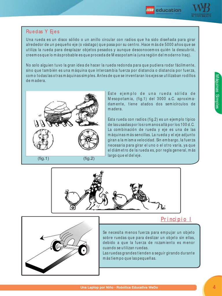 02 Maquinas Simples_ruedas y Ejes | Eje | Fricción