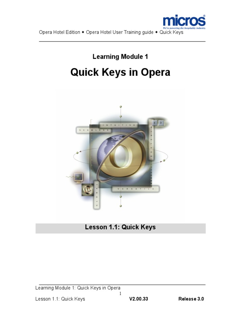 001 - 1 Quick Keys | PDF | Menu (Computing) | Icon (Computing)